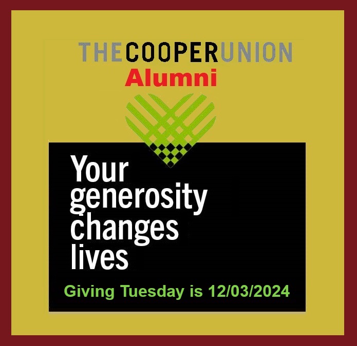 2024 Giving Tuesday is December 3rd – Cooper Union Alumni Association